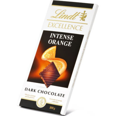 Buy Lindt Excellence Orange Dark Chocolate Tablet 100g Online in ...