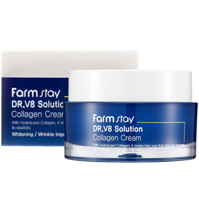 Farm Stay Dr.V8 Solution Collagen Cream 50ml | iShopChangi