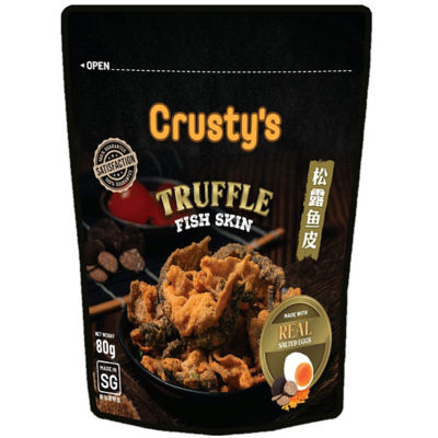 SINGAPORE CRUSTY'S SALTED EGG TRUFFLE FISH SKIN 80G | iShopChangi