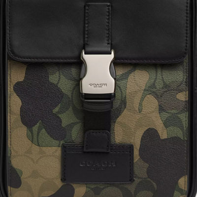 Buy COACH Track Pack In Signature Canvas With Camo Print Green Multi ...