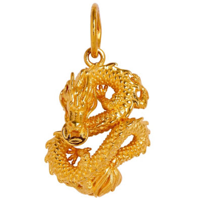 22K Gold Dragon Pendant | iShopChangi