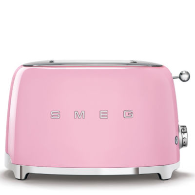 SMEG TSF01PKUK Toaster Retro Two Slice - Pink | iShopChangi