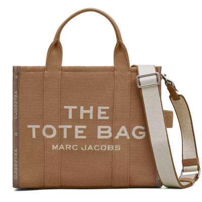 MARC JACOBS The Jacquard Medium Tote Bag Camel M0017027 | iShopChangi