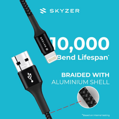 Skyzer Premium Lightning to USB-A Cable 1.2m | iShopChangi