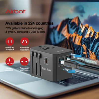 Airbot Air-305 Max 70W Universal Travel Adapter | iShopChangi