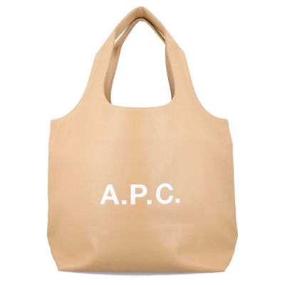 A.P.C. Ninon Tote Bag Sand PUAATM61565 | iShopChangi