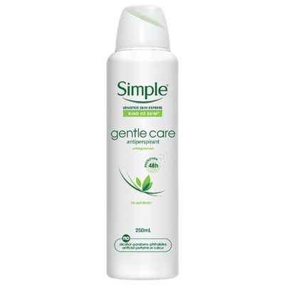 Buy Simple Gentle Care Antiperspirant Spray 250ml Online in Singapore ...