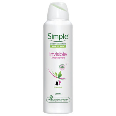 Simple Invisible Antiperspirant Spray 250ml | iShopChangi