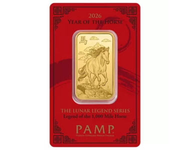 Buy Pamp Gold BarLunar Legends 2026 Year of the Horse 1oz Gold Bar 999. ...
