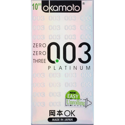 Buy Okamoto 003 Platinum 10'S Online in Singapore | iShopChangi